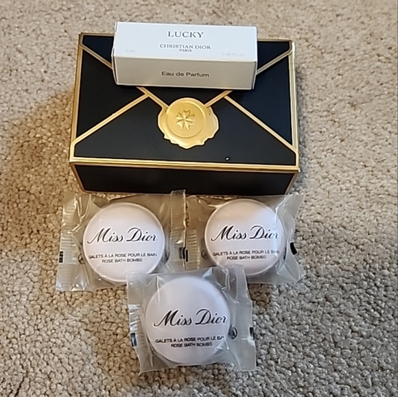 Dior | Bath & Body | Miss Dior Rose Bath Bombs Lucky Perfume Sample In ...